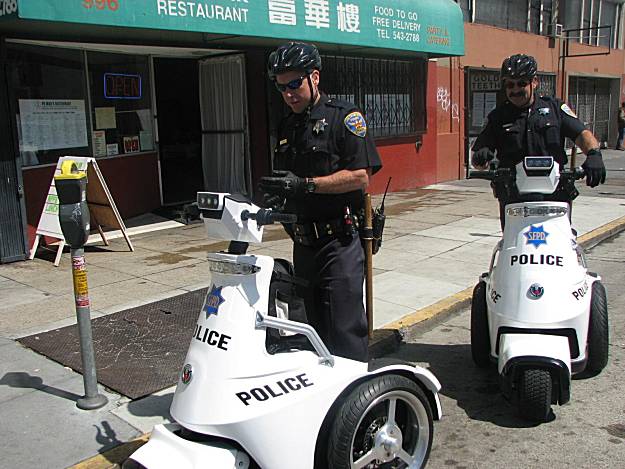 SFPD testing electric scooters for cops