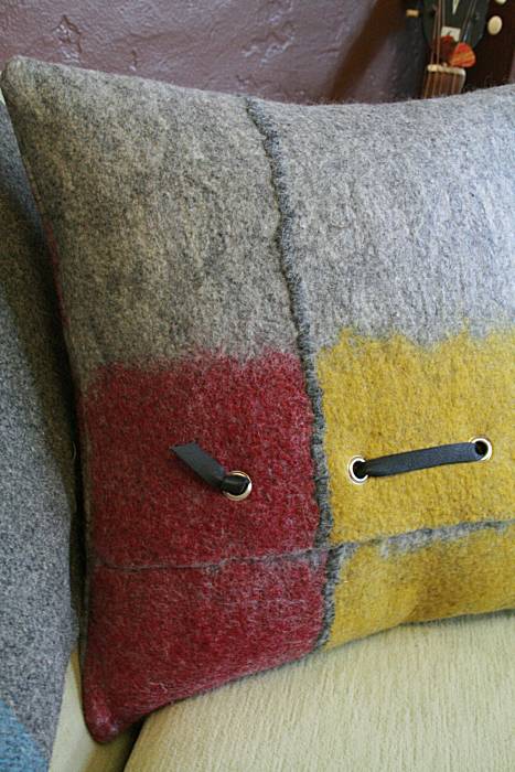 Wool felting creates unusual home decor