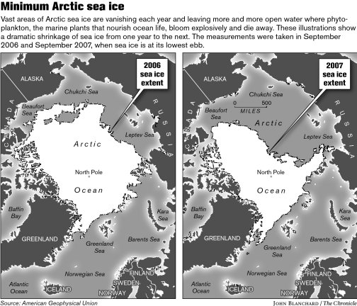 Death bloom of plankton a warning on warming