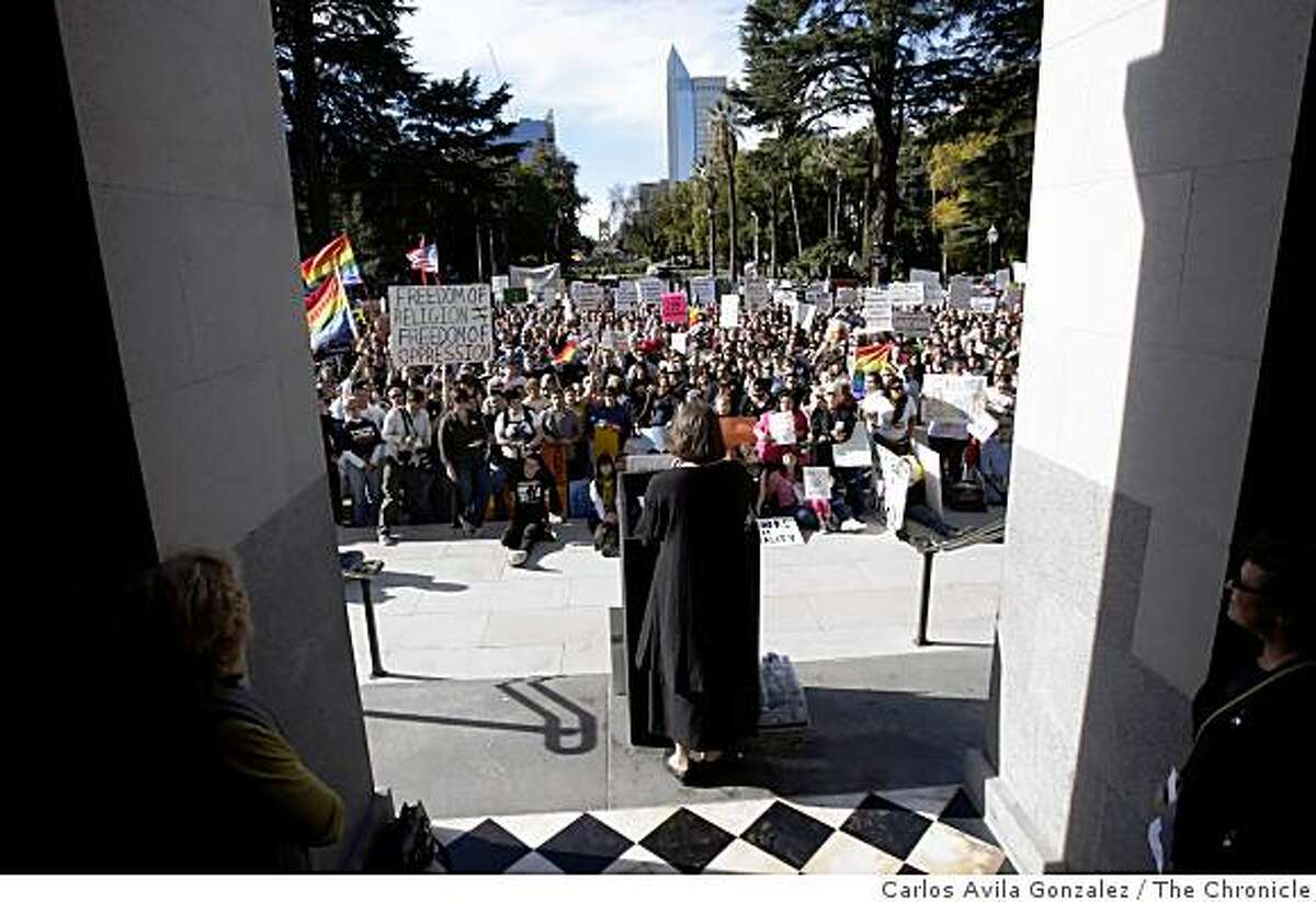 At least 400 protest outside Mormon Church, thousands more in Sacramento