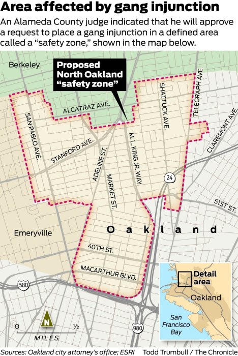 Judge signals OK for Oakland gang injunction