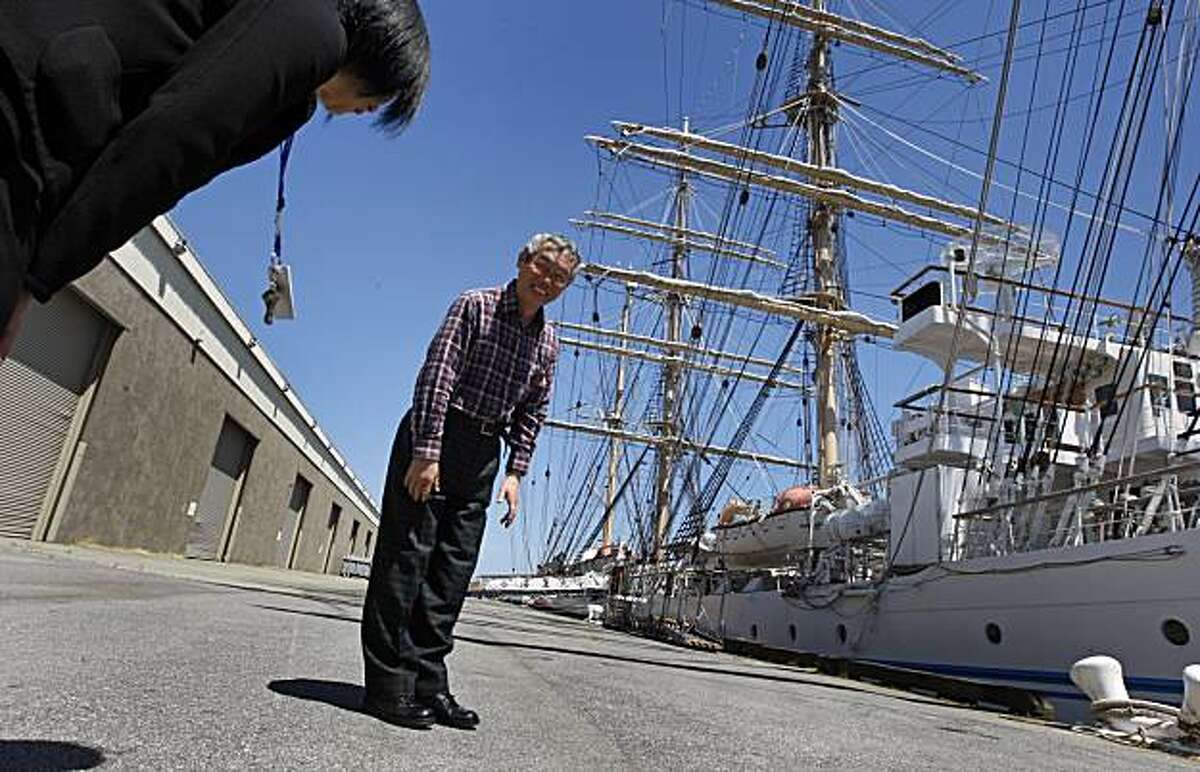 Japanese ship docks in wake of momentous voyage