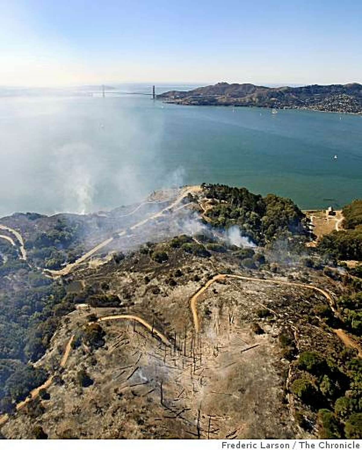 Wildfire transforms Angel Island