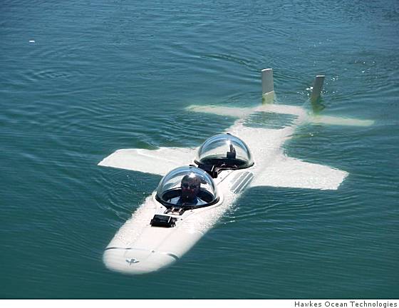 Winged sub almost ready to go very deep