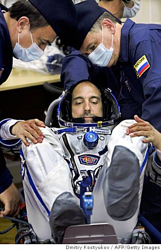 Son of an astronaut also rises above Earth