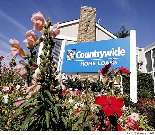 Countrywide's home mortgage delinquencies jump, stock falls