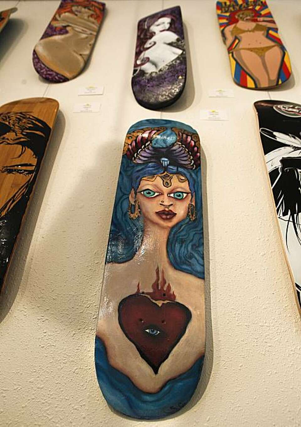 Exhibition turns skateboards into populist art