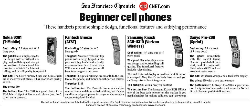Beginner cell phones