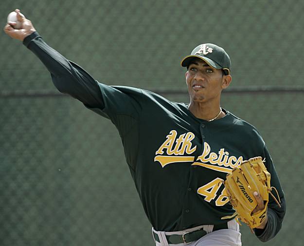 A's Michael Ynoa makes good first impression