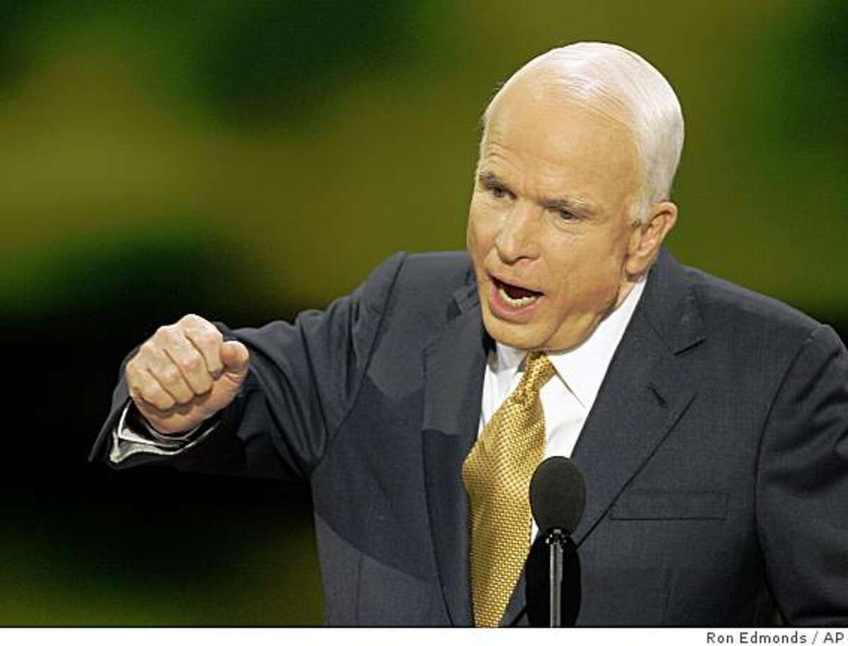 'Change is coming,' McCain tells conventions