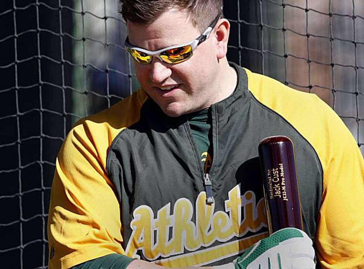 Jack Cust is back in his comfort zone with A's