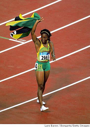 Jamaican sprinters on the fast track