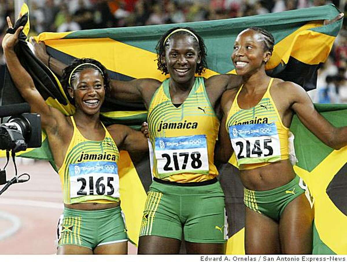 Jamaican sprinters on the fast track