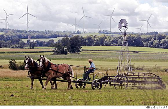 Wind farm brings prosperity, angst to village