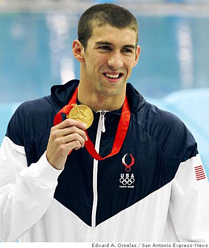 Phelps leapfrogs Ray Ewry, early 1900s champion of odd events