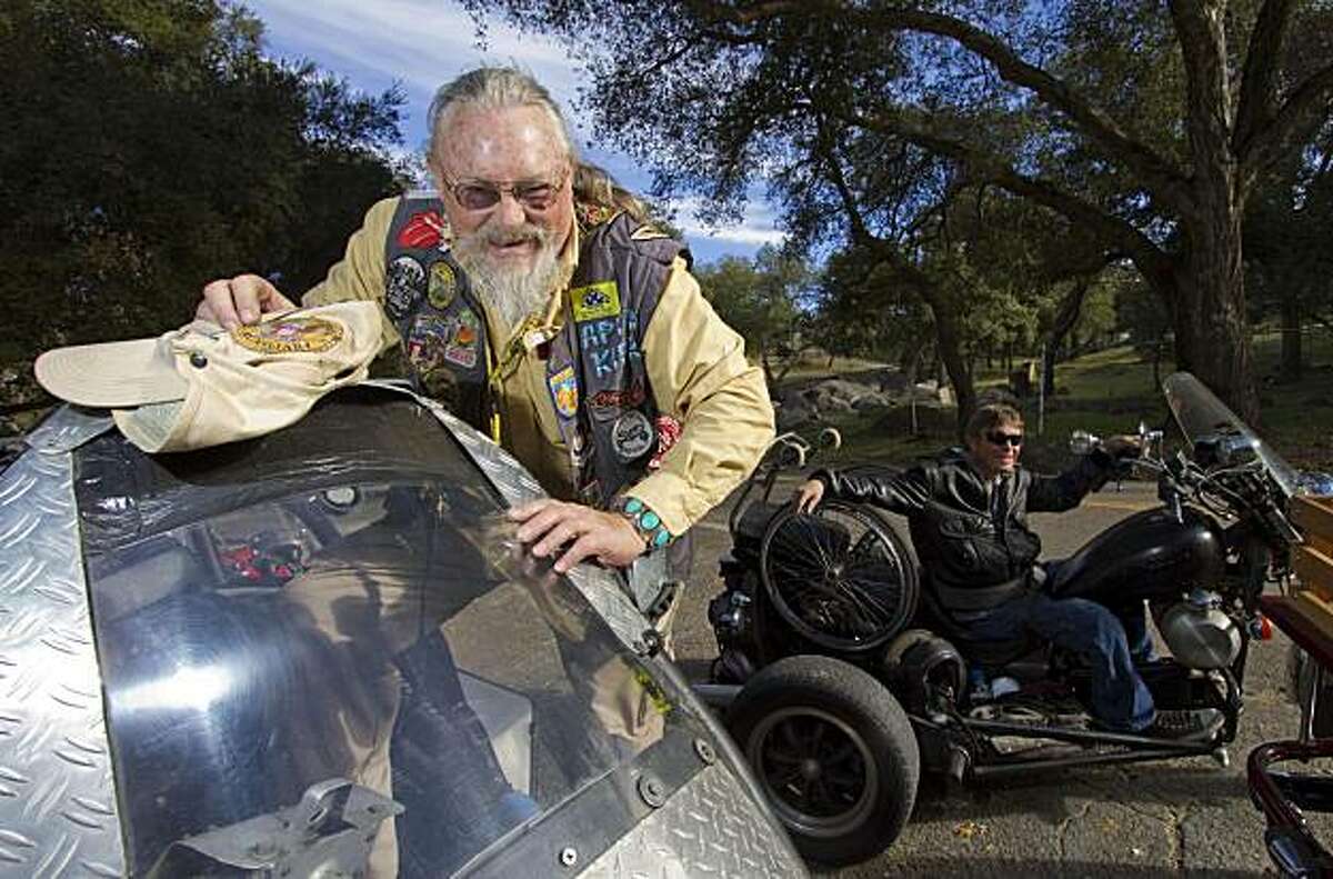 Aging bikers take to the streets on beefy trikes