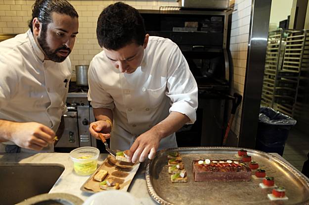 Chef Mark Liberman prepares to take the heat