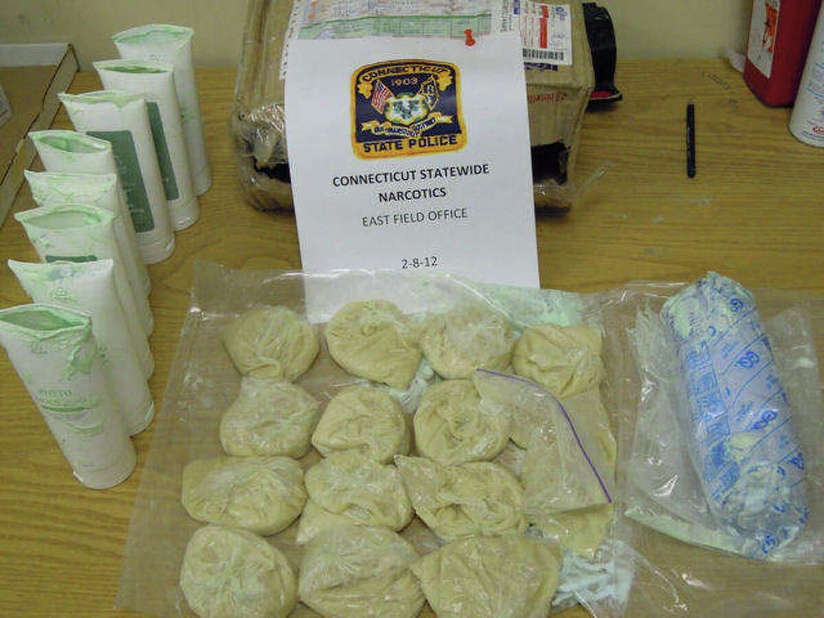 Cops seize package containing liquid cocaine