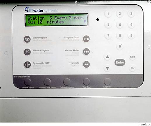 Letting the weather control the water