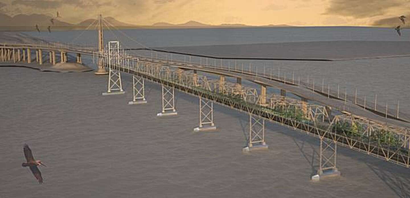 Design fantasies for obsolete Bay Bridge span