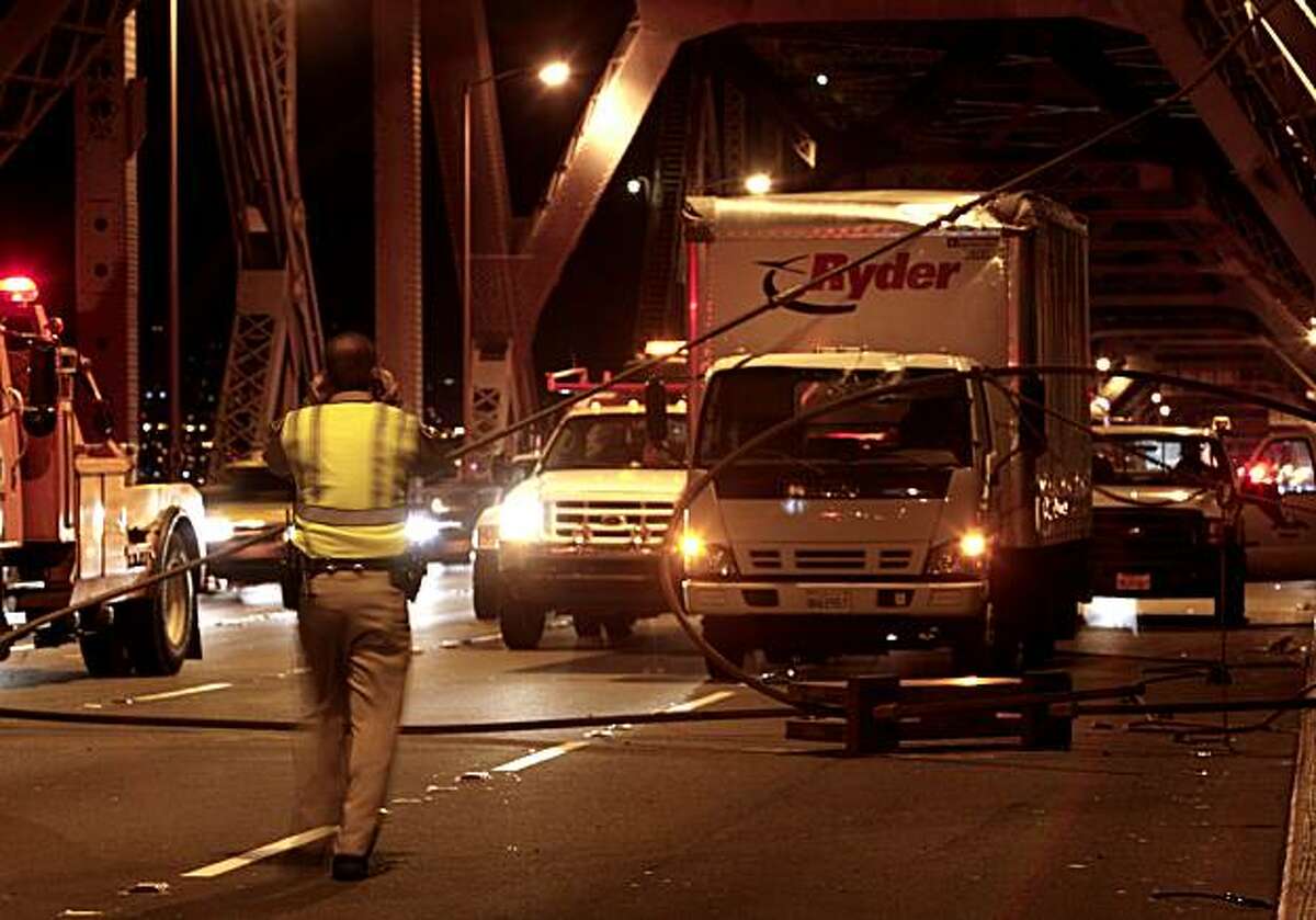 Bay Bridge closed after repair falls apart