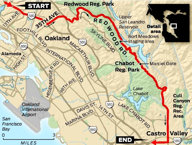 One of East Bay hills' prettiest drives