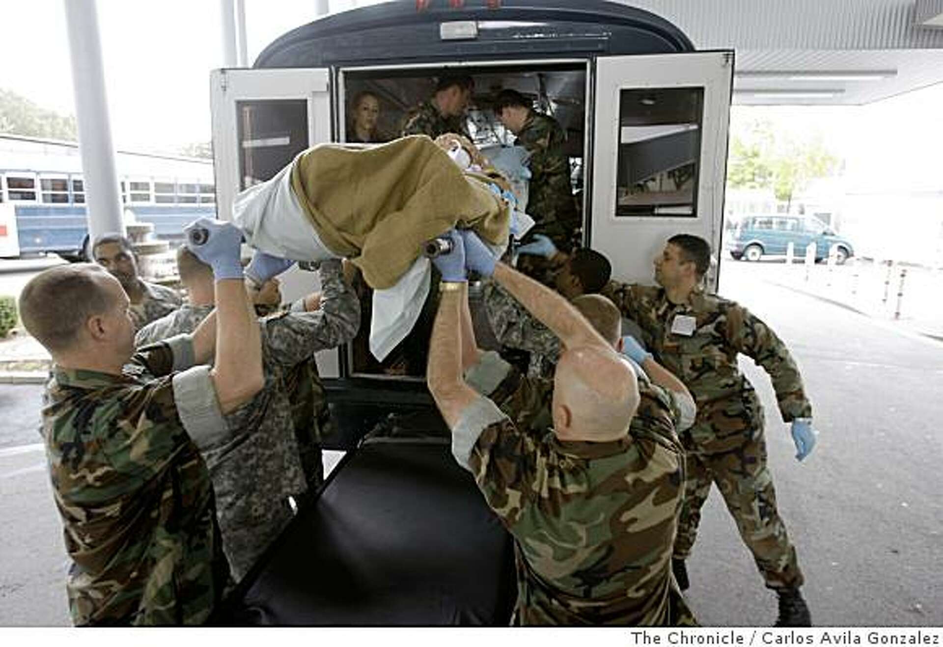 Aboard U.S. flying hospital