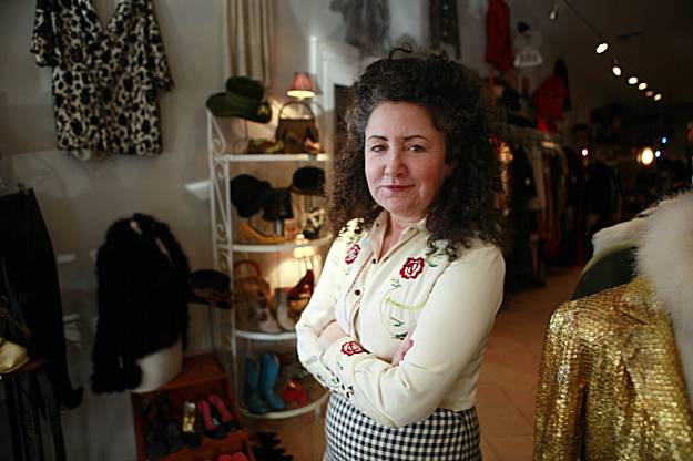 Vintage fashions fit boutique owner perfectly