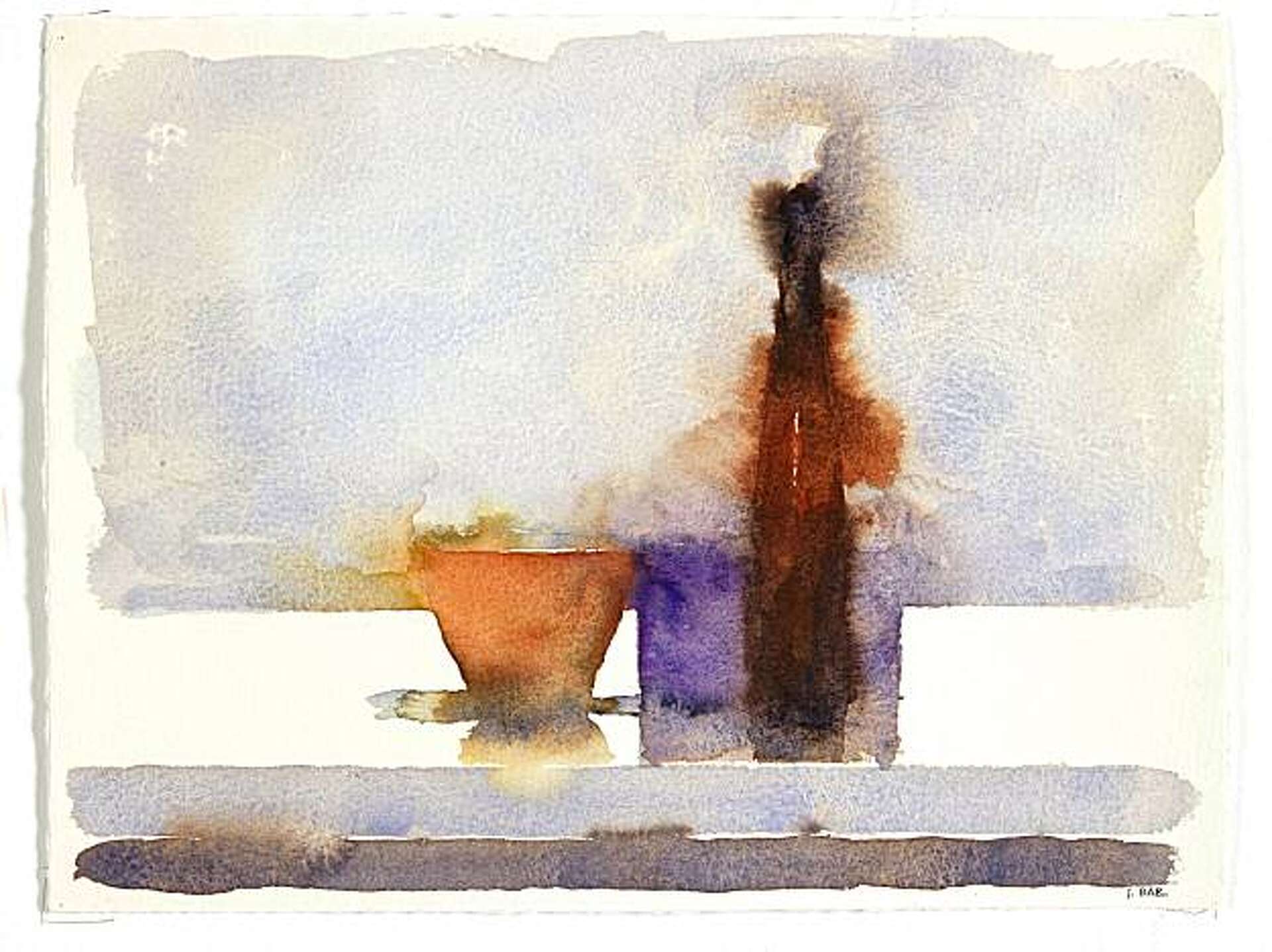 Jude Rae's watercolors with a wink of homage