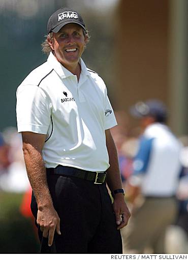 No place like home for Mickelson