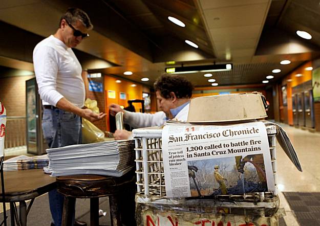 Newspaper circulation plunges at faster rate