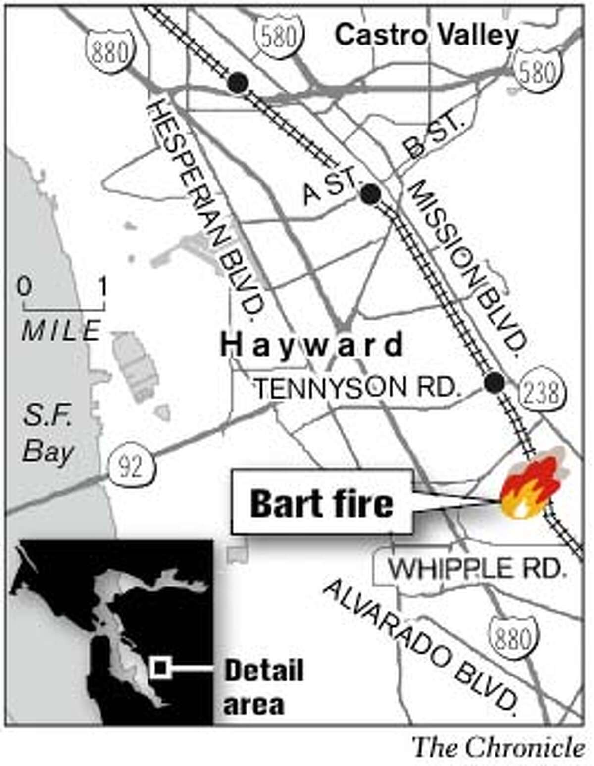 Delays expected on BART's Hayward lines