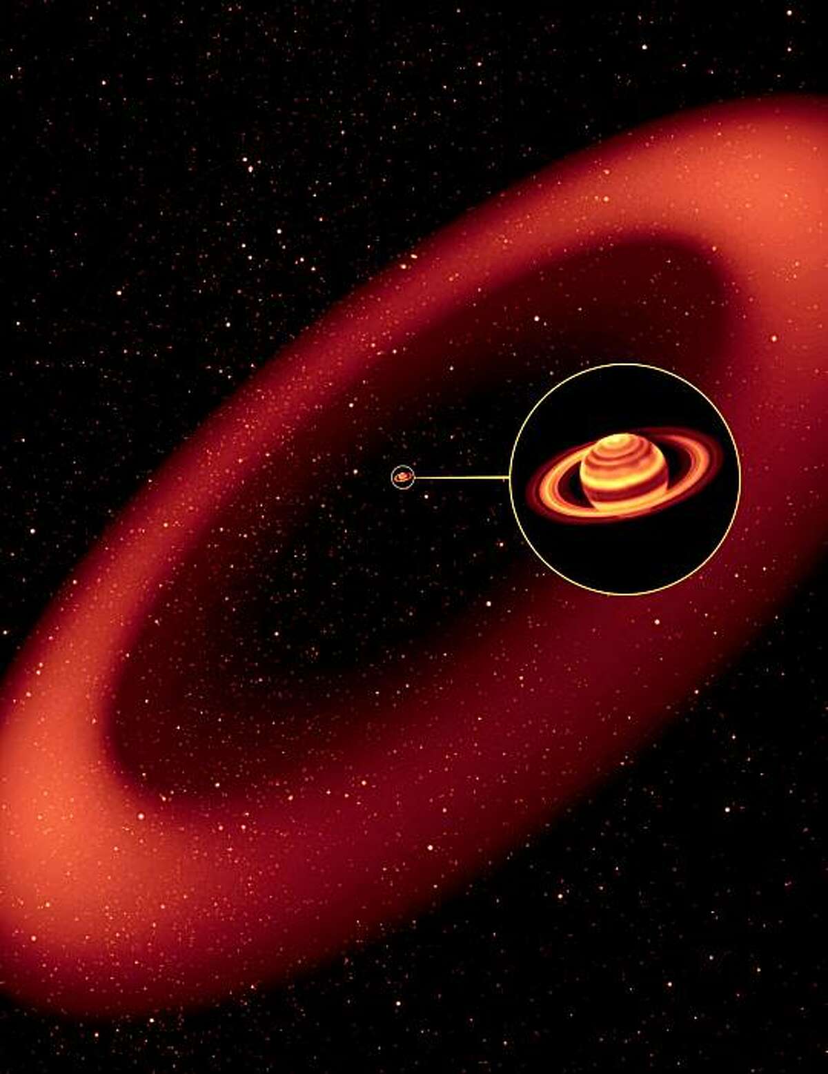 Scientist discover biggest ring around Saturn