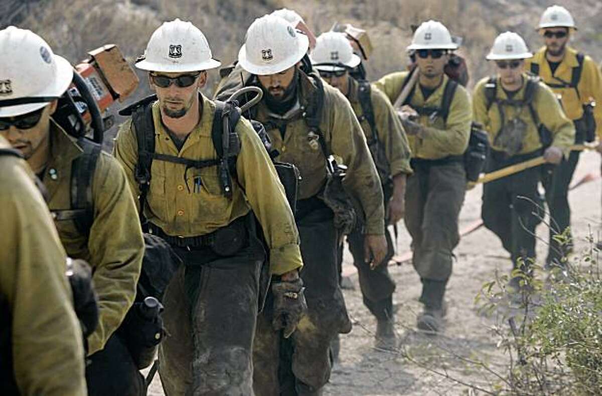 Firefighters battle blazes around Los Angeles