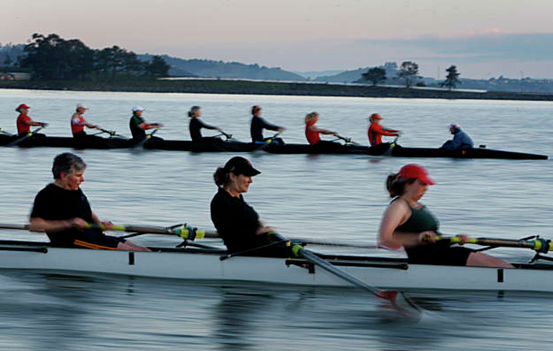 Crews search for perfect stroke at Marin Rowing