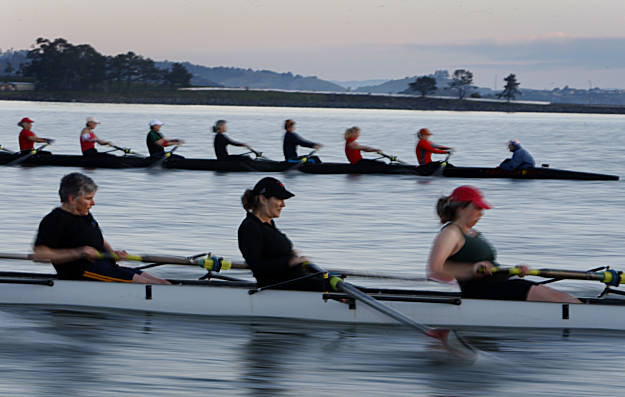 Crews search for perfect stroke at Marin Rowing