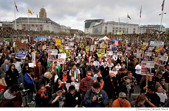 A day of protest across Bay Area