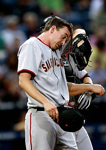 Sadowski hammered by Braves