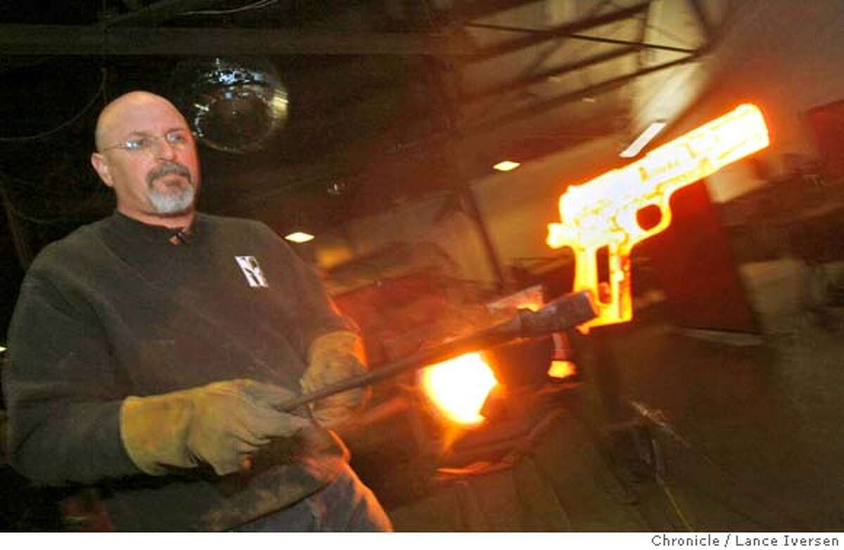 Ricker melts guns, turns metal into art