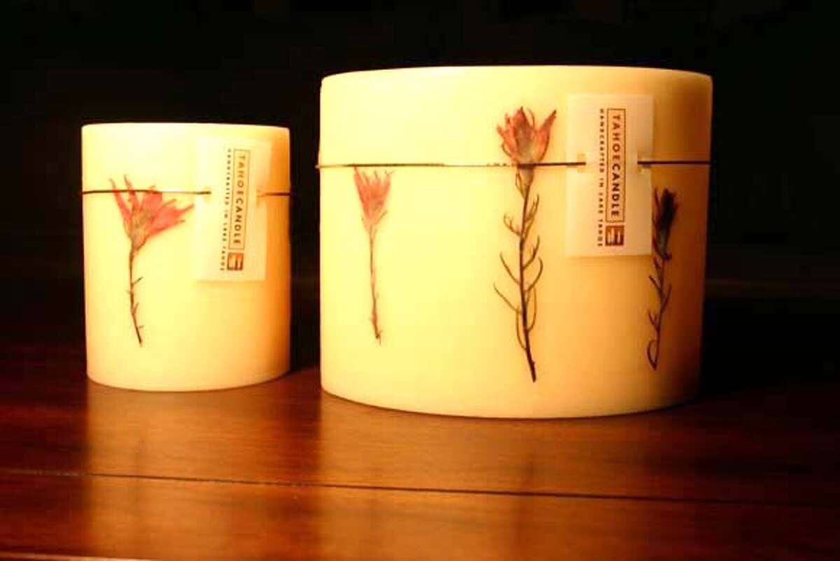 Tahoe Candle luminaries with local color