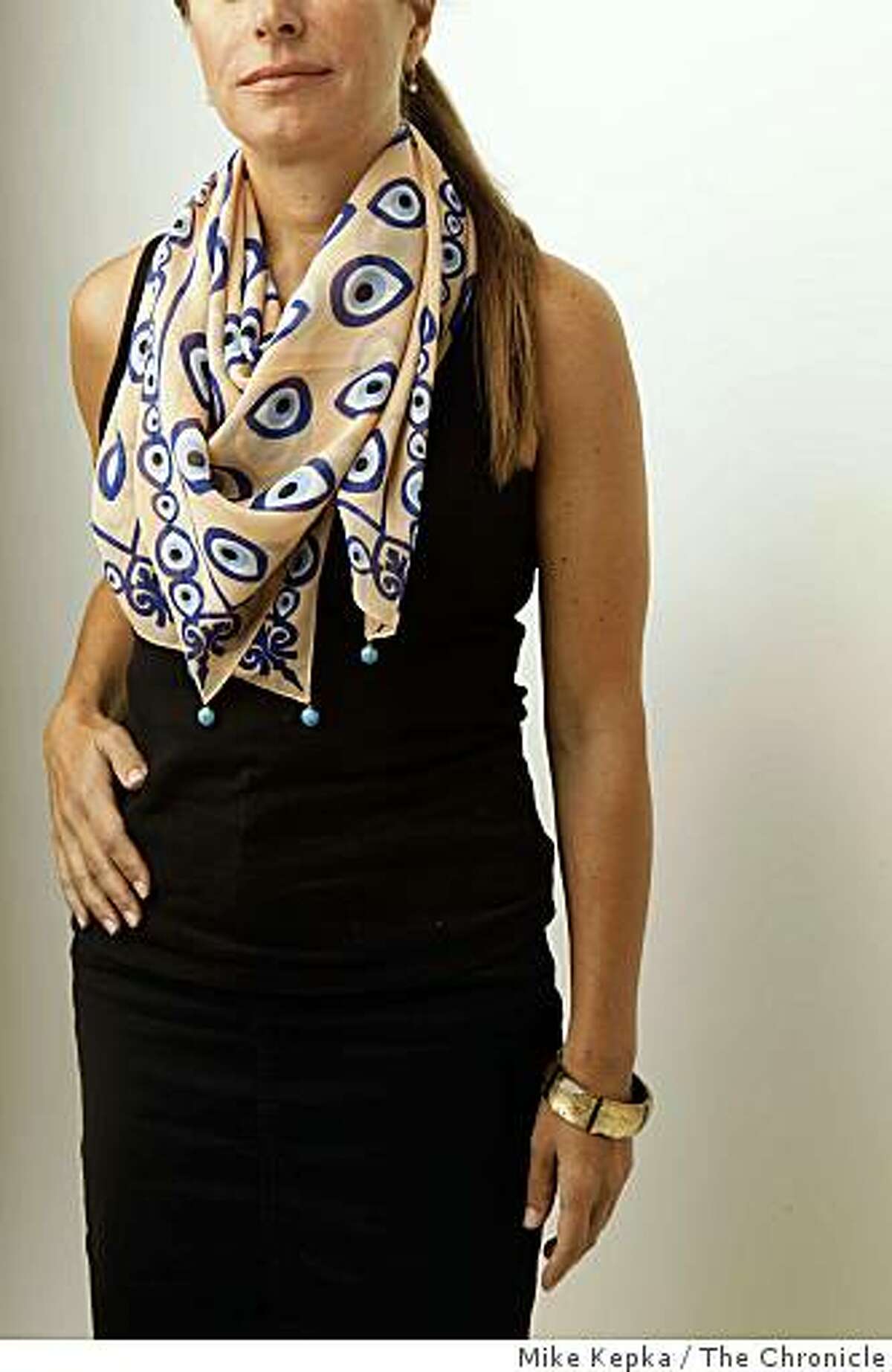 Summer scarf warms up cool look