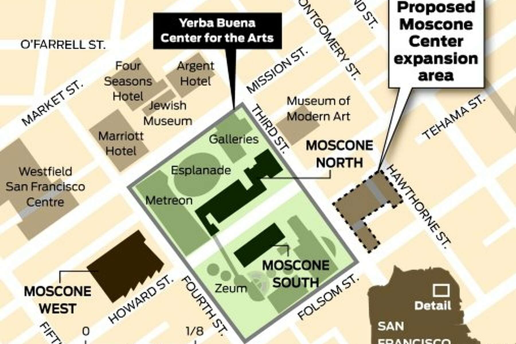 San Francisco Moscone Center Map