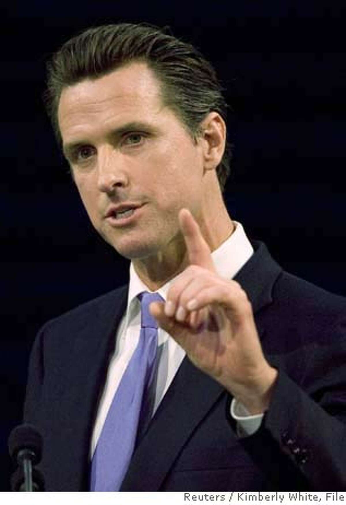 Newsom tours Sunnydale with department heads