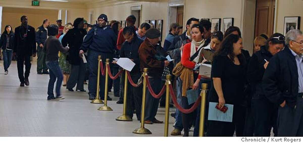 Long lines of voters - may be record turnout