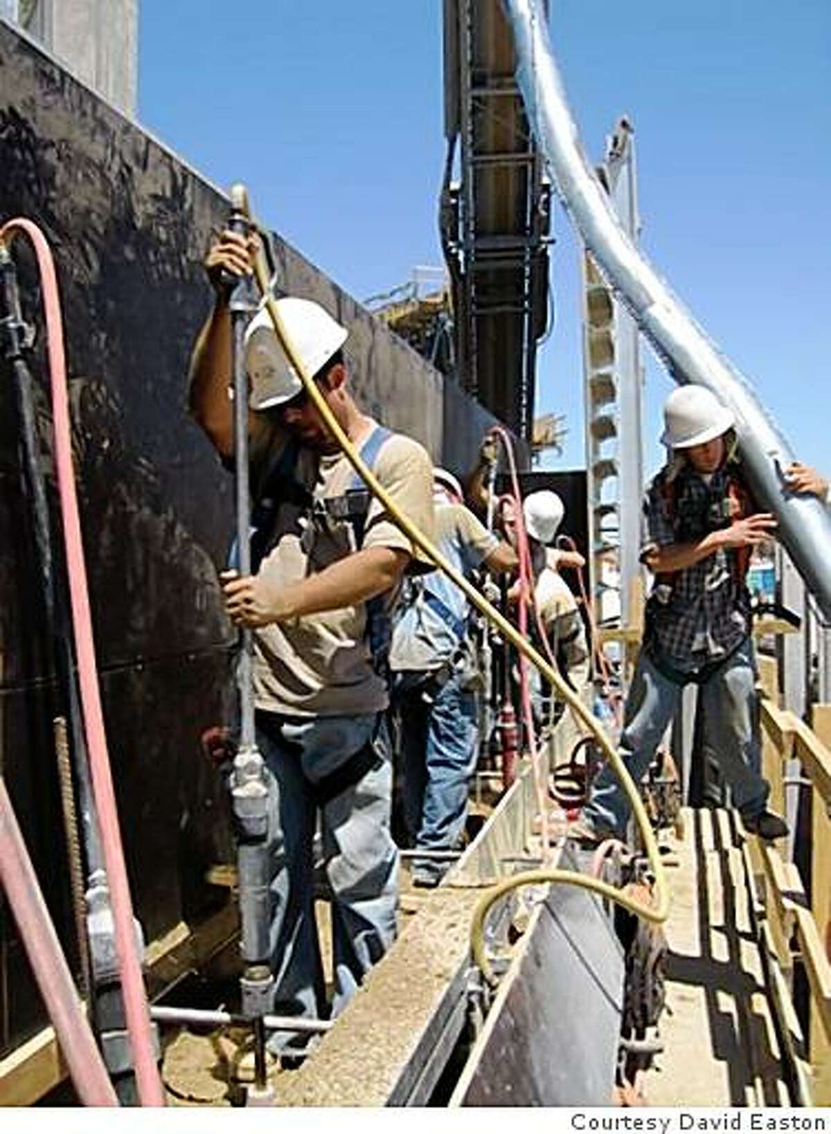 Rammed earth works when push comes to shove