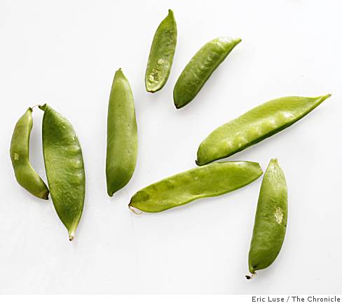 Edible pea pods flourish in spring