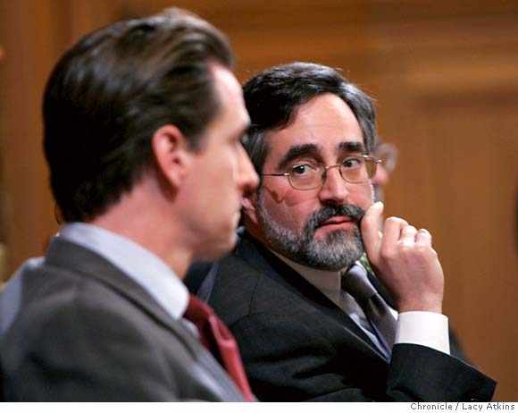 Newsom surprised Peskin's call is news now