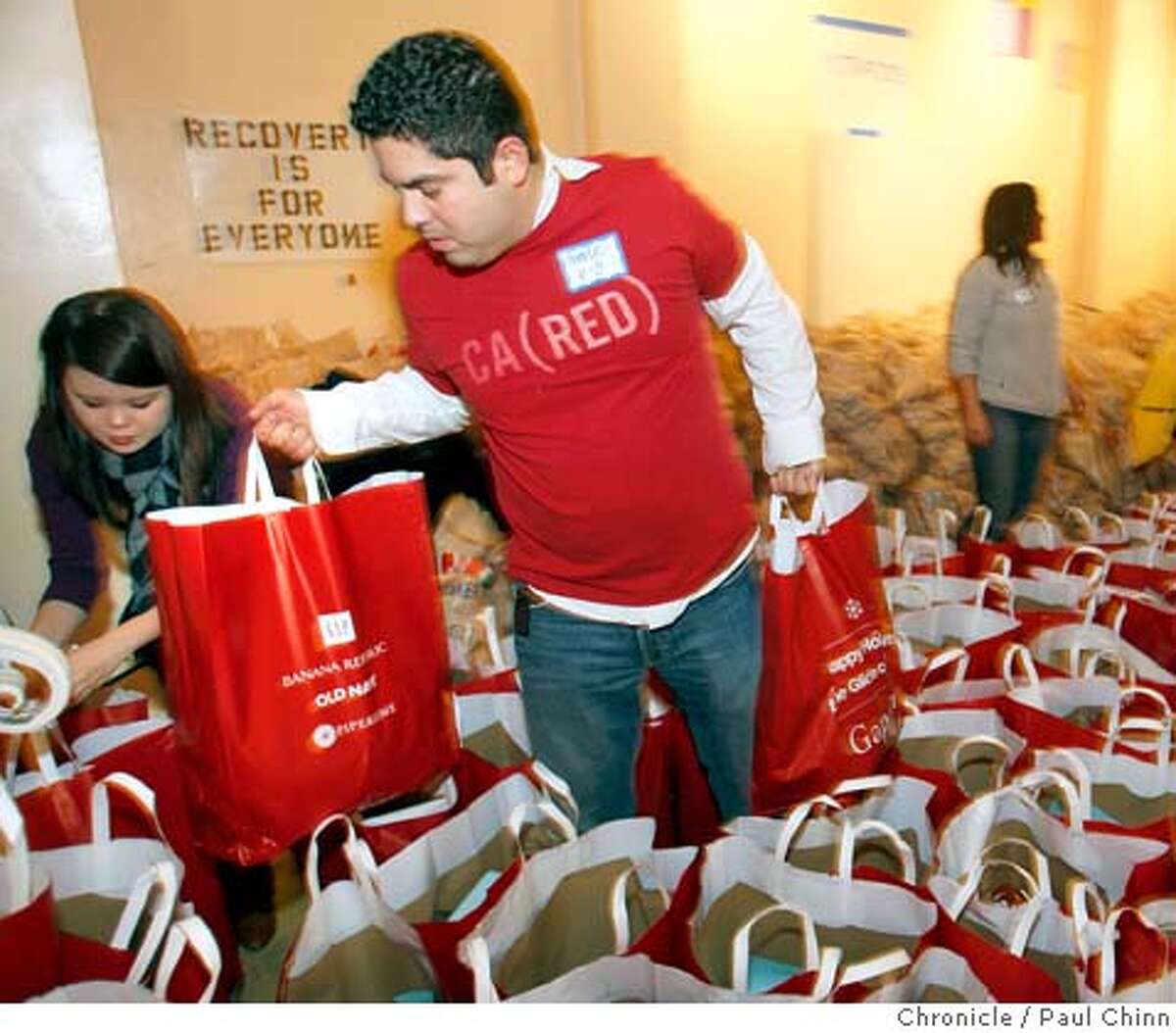 San Francisco's Glide church gives away 6,000 bags of groceries