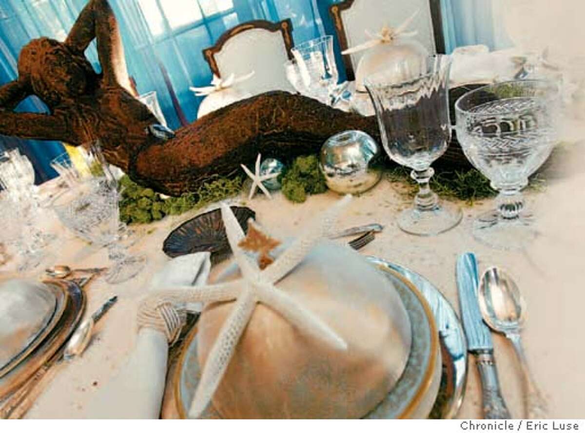 Table d'haute: Golson creates table setting from oceanic treasures