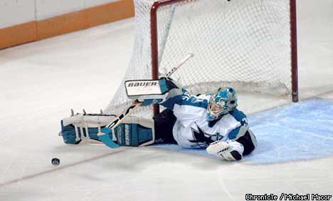 Nabokov: From Russia With Glove / Sharks goalie unbeaten since becoming ...